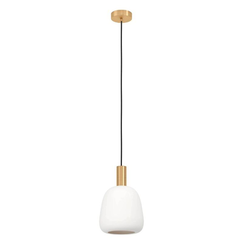 Witte design hanglamp glas, Jeannine | Lampgigant
