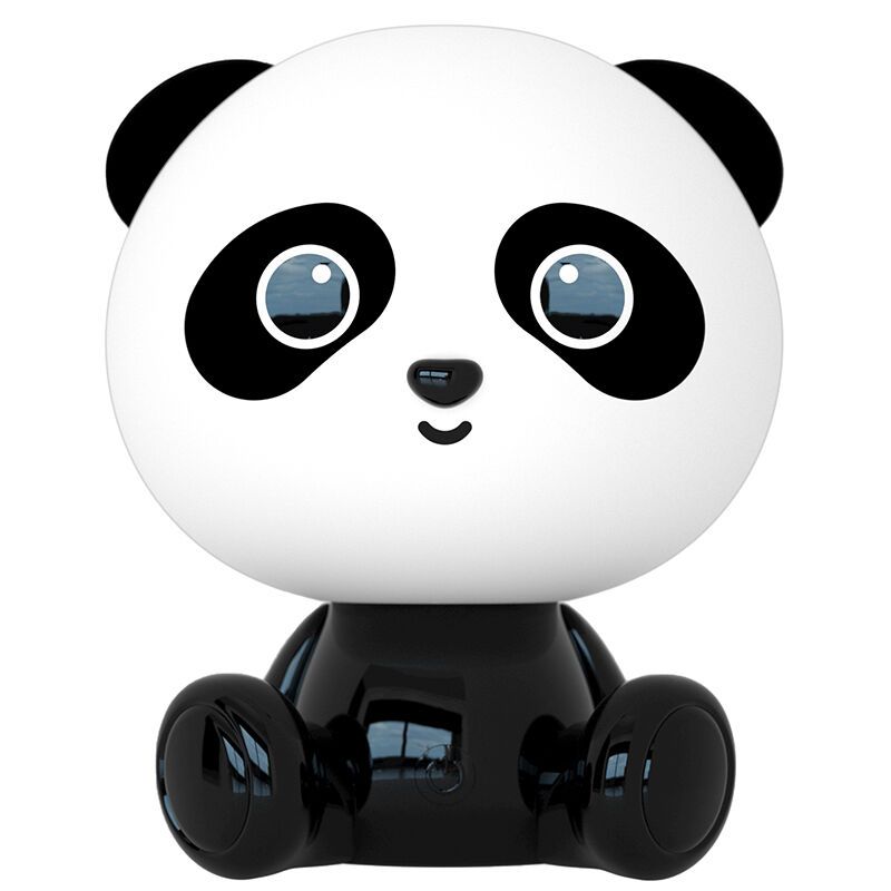 Zwarte kinderkamer tafellamp, Dodo Panda, 3W, 4000K LED | Lampgigant