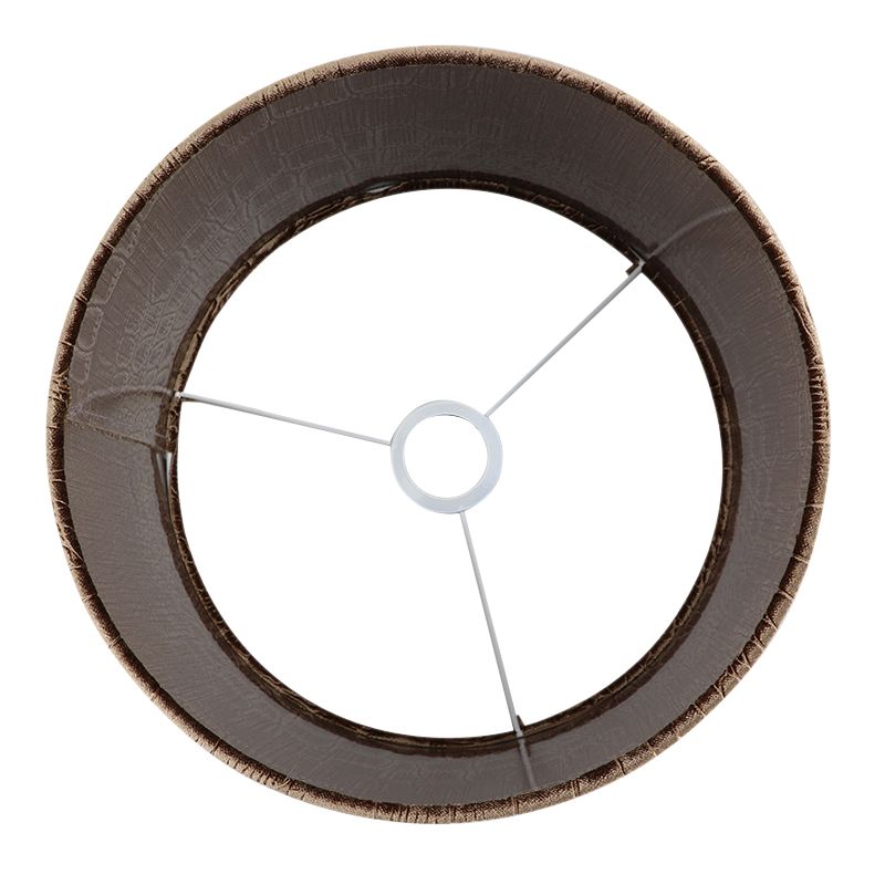 30 cm velours bruine lampenkap croco stof, Emilius | Lampgigant