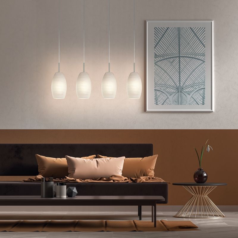 Witte design hanglamp glas, Angelino | Lampgigant