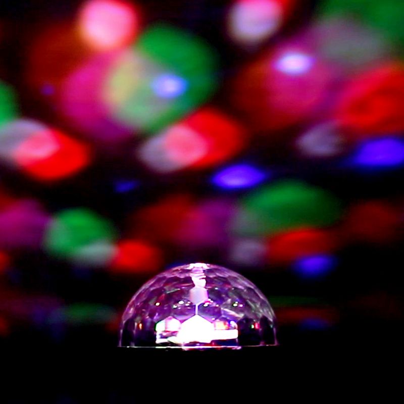 Discolamp Laurin, kunststof, gekleurde LED, met speaker | Lampgigant