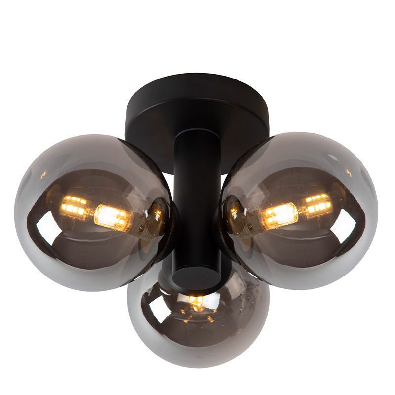 Zwarte badkamer plafondlamp modern, Trudy, IP44 | Lampgigant