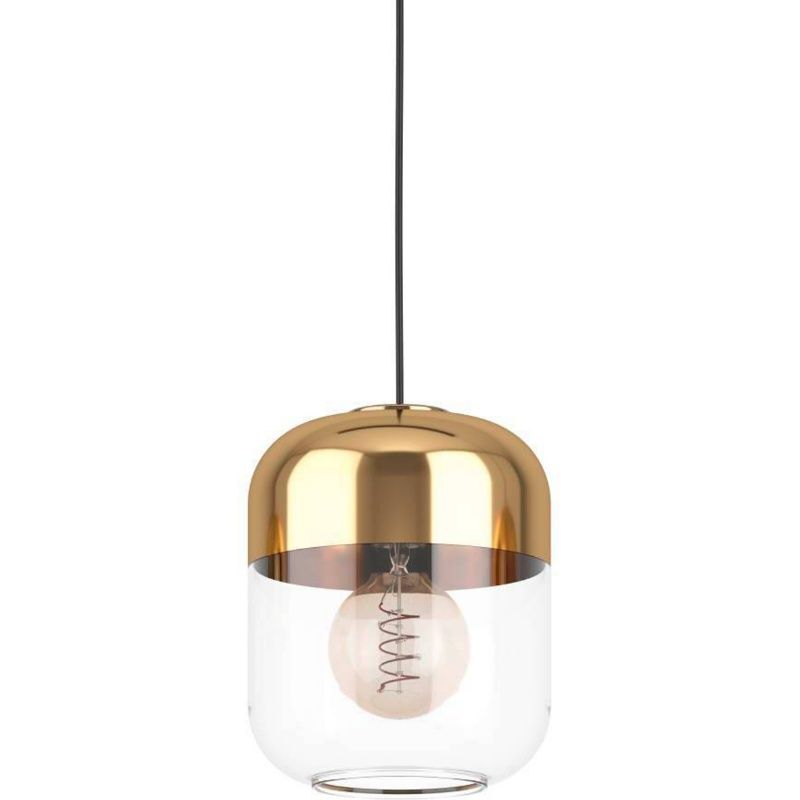 Gouden design hanglamp glas, Jeanny | Lampgigant