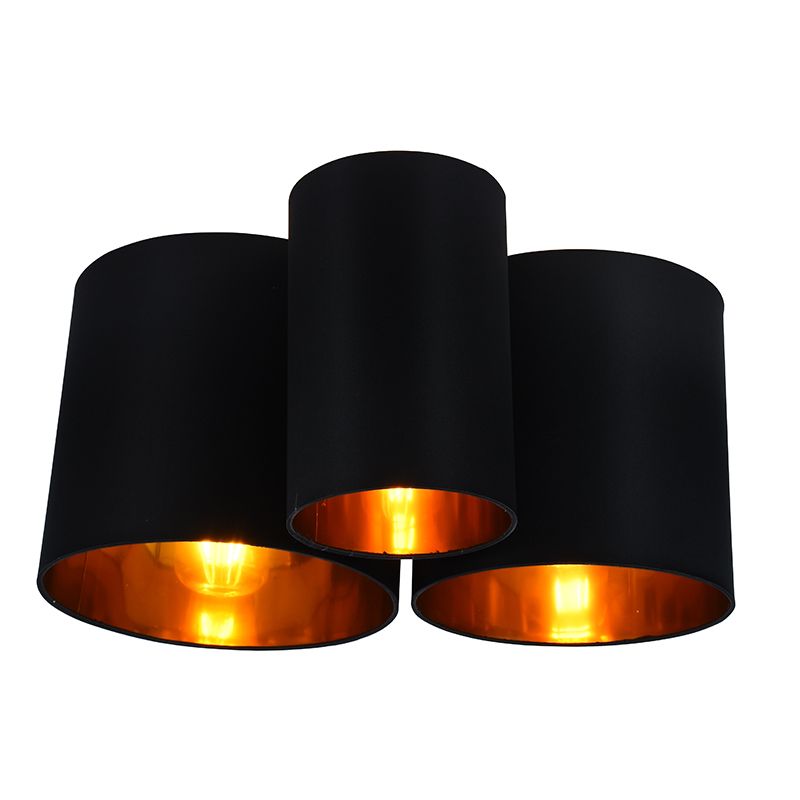 Moderne plafondlamp zwart, Franck | Lampgigant