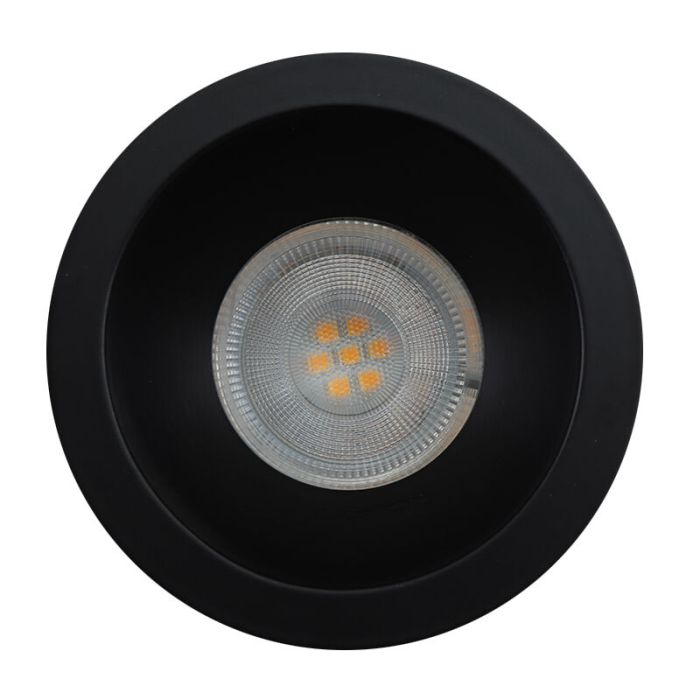 Aluminium badkamer inbouwspot zwart, Julien, IP65 | Lampgigant