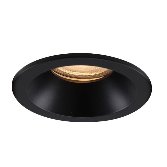 Aluminium badkamer inbouwspot zwart, Julien, IP65 | Lampgigant